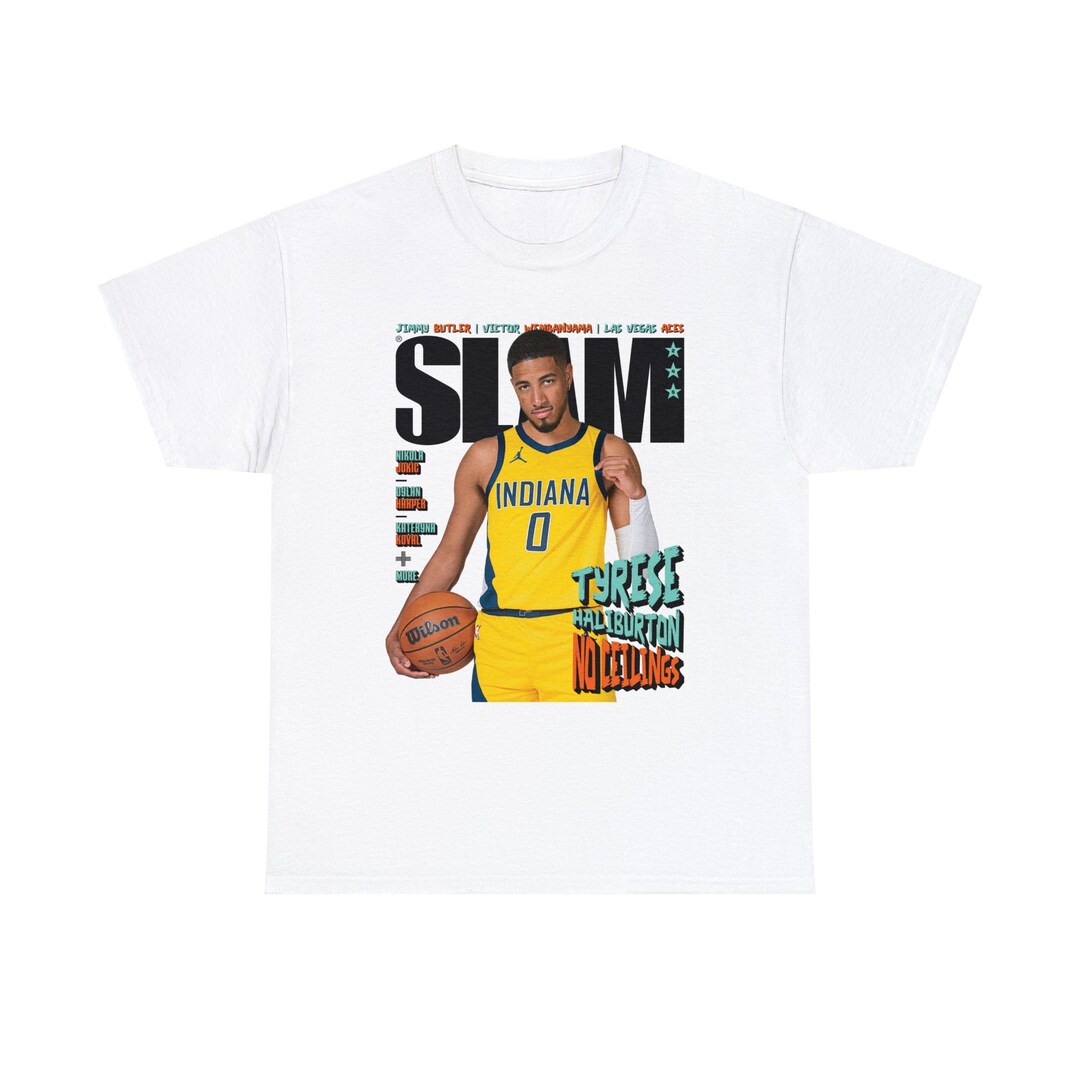 Tyrese Haliburton Indiana Pacers NBA Slam Cover Tee Shirt - Etsy