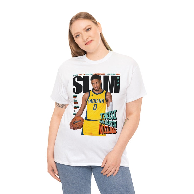 Tyrese Haliburton Indiana Pacers NBA Slam Cover Tee Shirt - Etsy