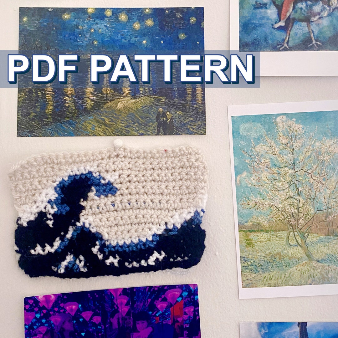 The Great Wave Tapestry Pattern - Etsy