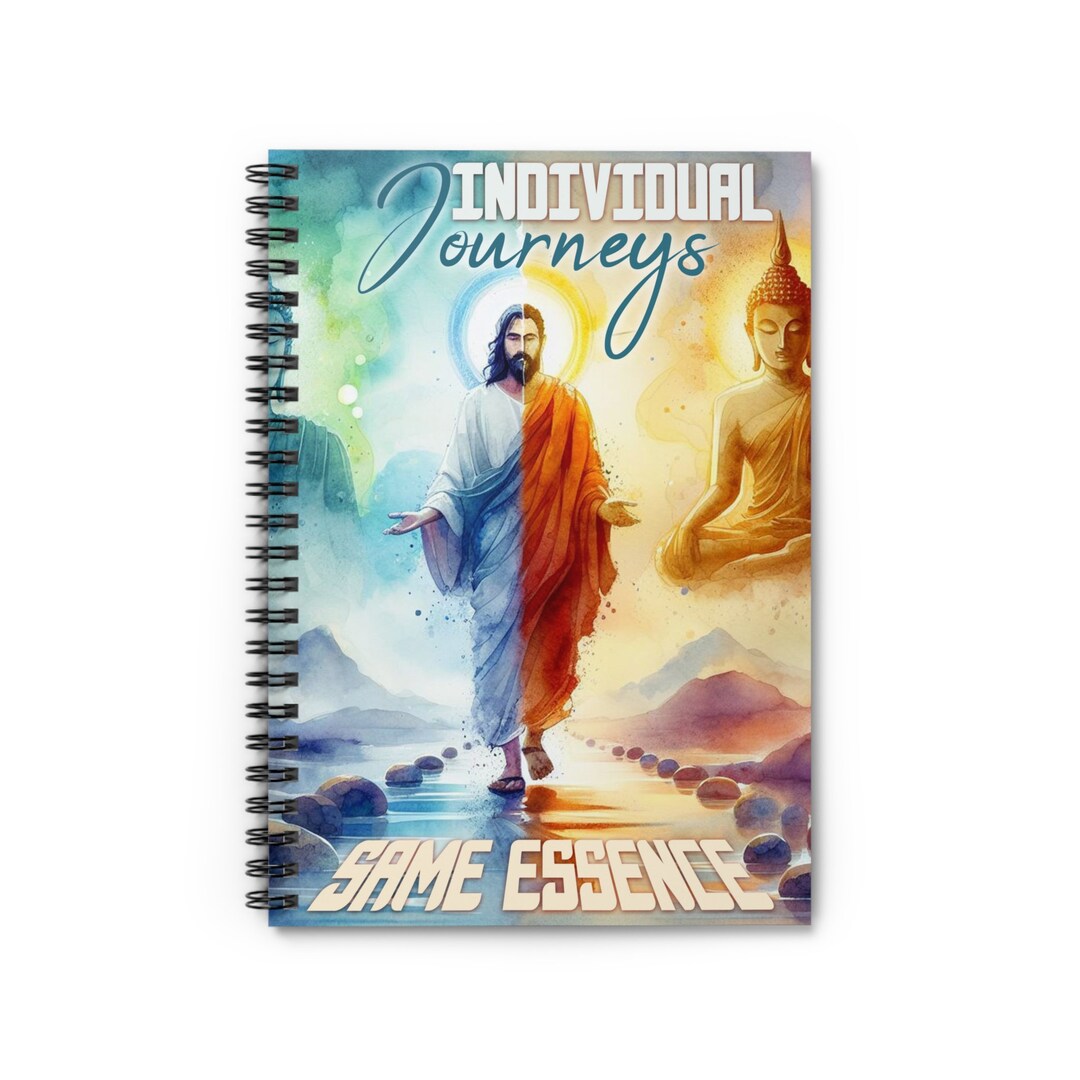 Jesus and Buddha Spiral Notebook, Unique Ruled Line Notebook, Peaceful ...