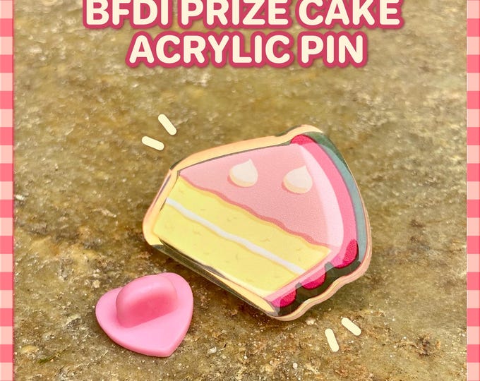 BFDI Prize Cake (cake at Stake) 1.5 Inch Acrylic Pin - Etsy