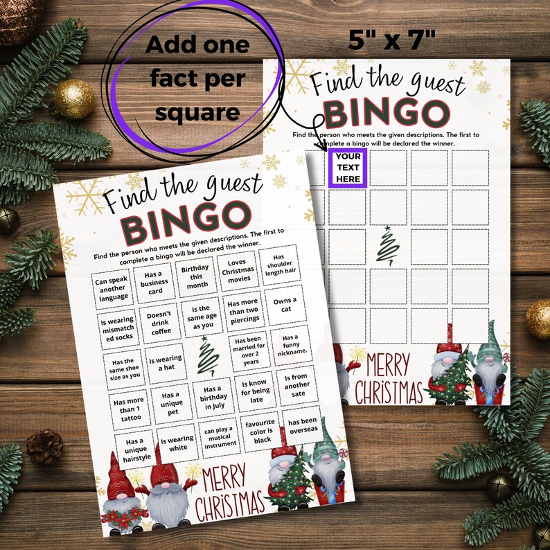 Printable Game Find the Guest Bingo for Adults, Find Someone Who ...
