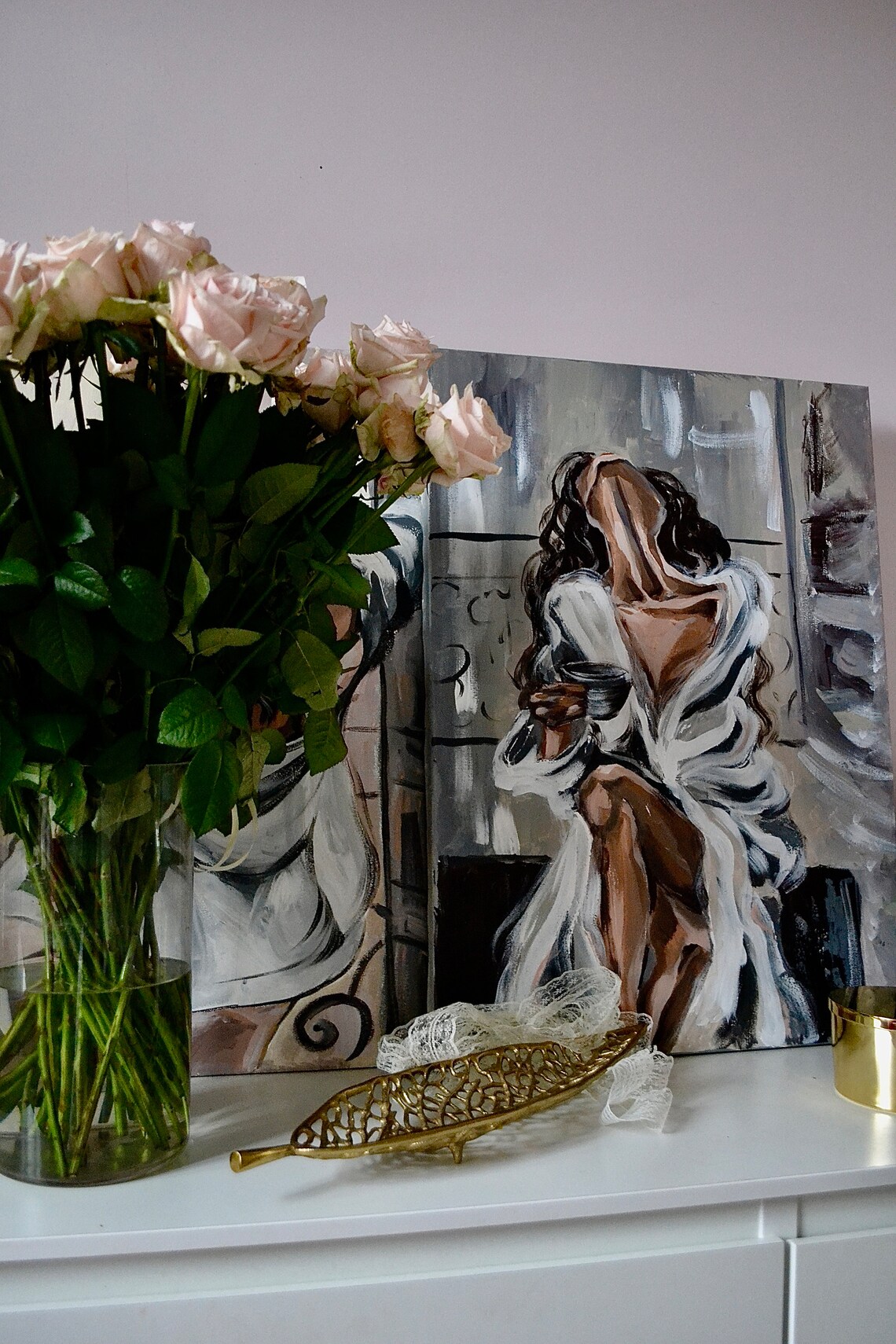 Original Acrylic Painting cant Breathe Without You - Etsy