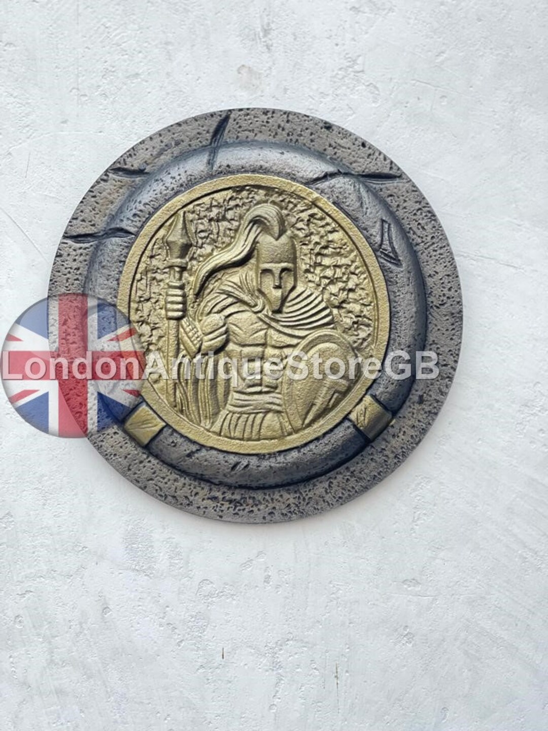Spartan Warrior With Falcata Sword Wall Art Greek Shield With - Etsy