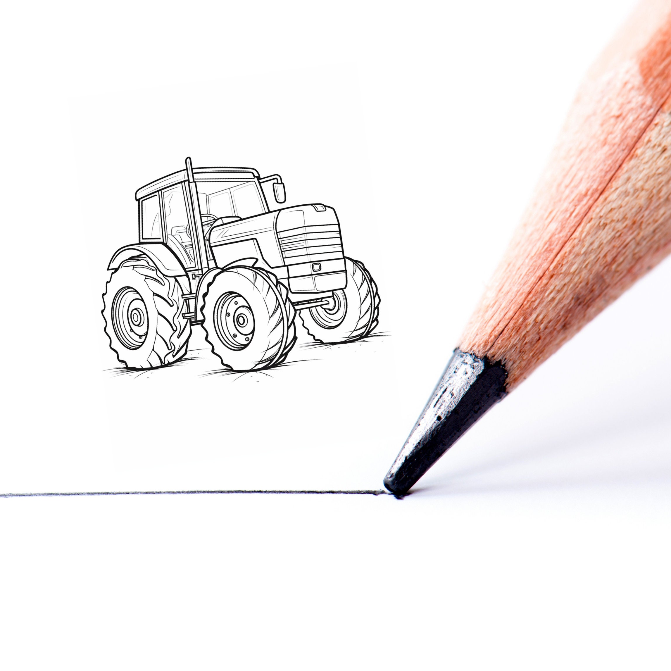 Printable Tractor and Farm Coloring Pages for Children, 60 Coloring ...