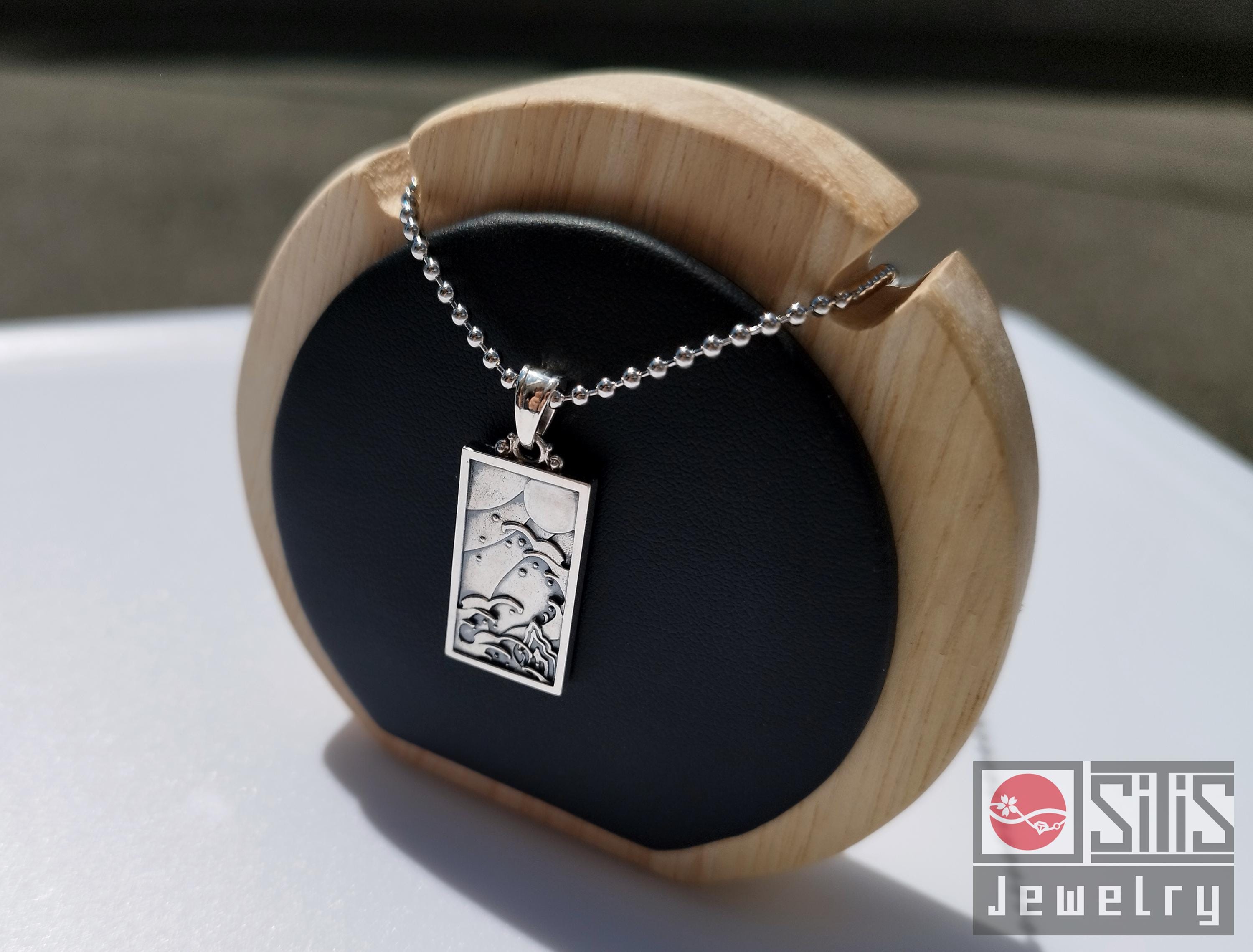 Made in Japan! Silver Japanese Pendant - "koi" and Silver Necklace ...