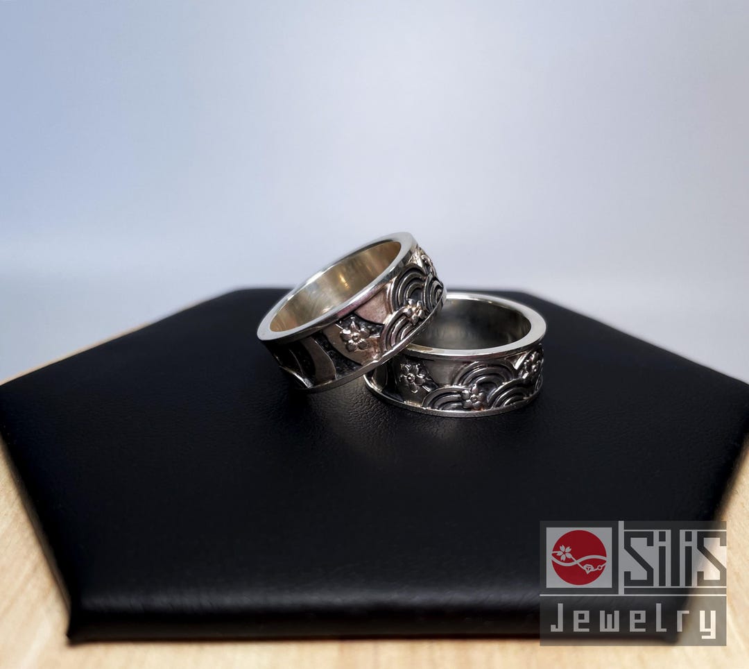 Made in Japan! Silver Japanese Sakura Ring | Genuine Sterling Silver - Etsy