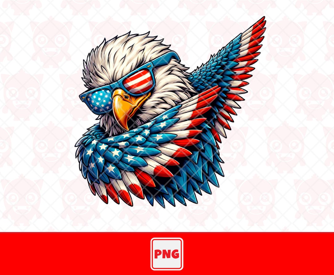 Dabbing Eagle Png, American Eagle Png, Eagle With Sunglasses ...