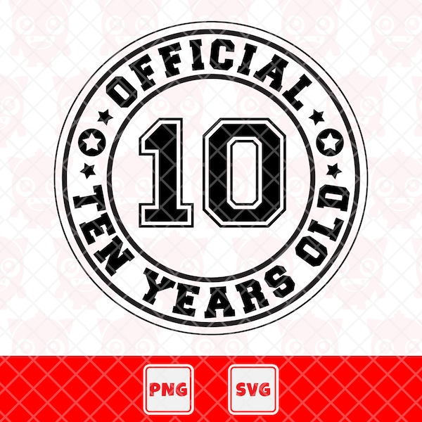 Ten Years Old Invitation - Etsy