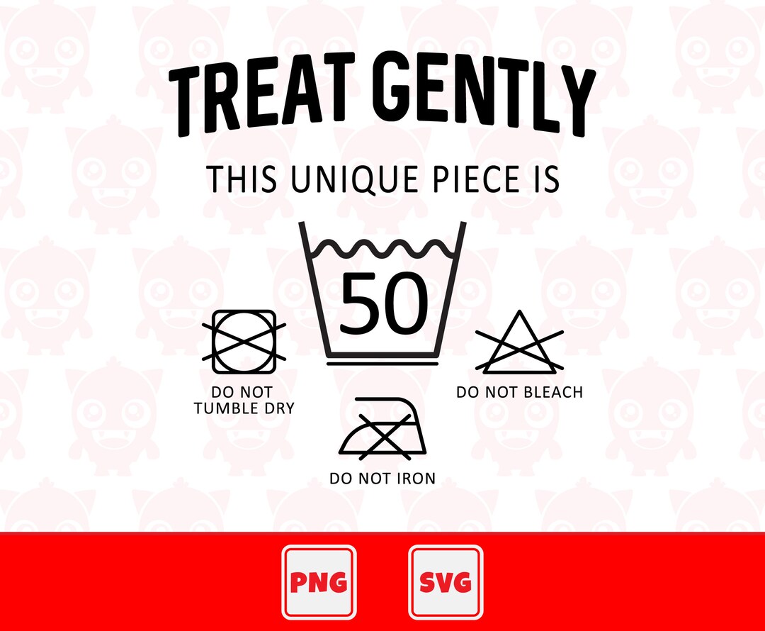 Treat Gently This Unique Piece is 50 Svg, 50th Birthday Tshirt, 50th ...