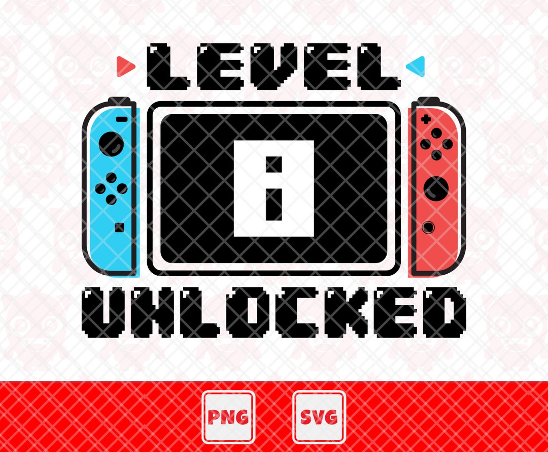 Level 8 Unlocked Svg, 8th Birthday Tshirt, 8th Birthday Party Gift ...