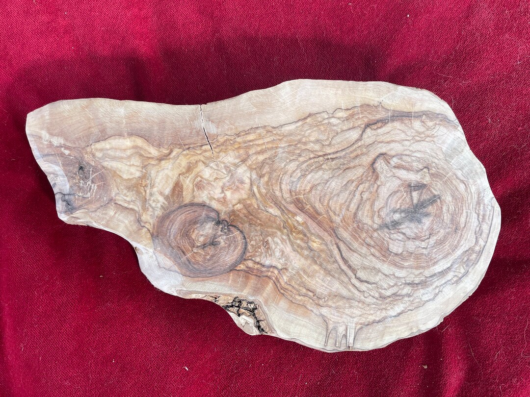 Italian Olive Wood Slab / Raw Edge Wood Slab / Unfinished Raw Edge Slab ...