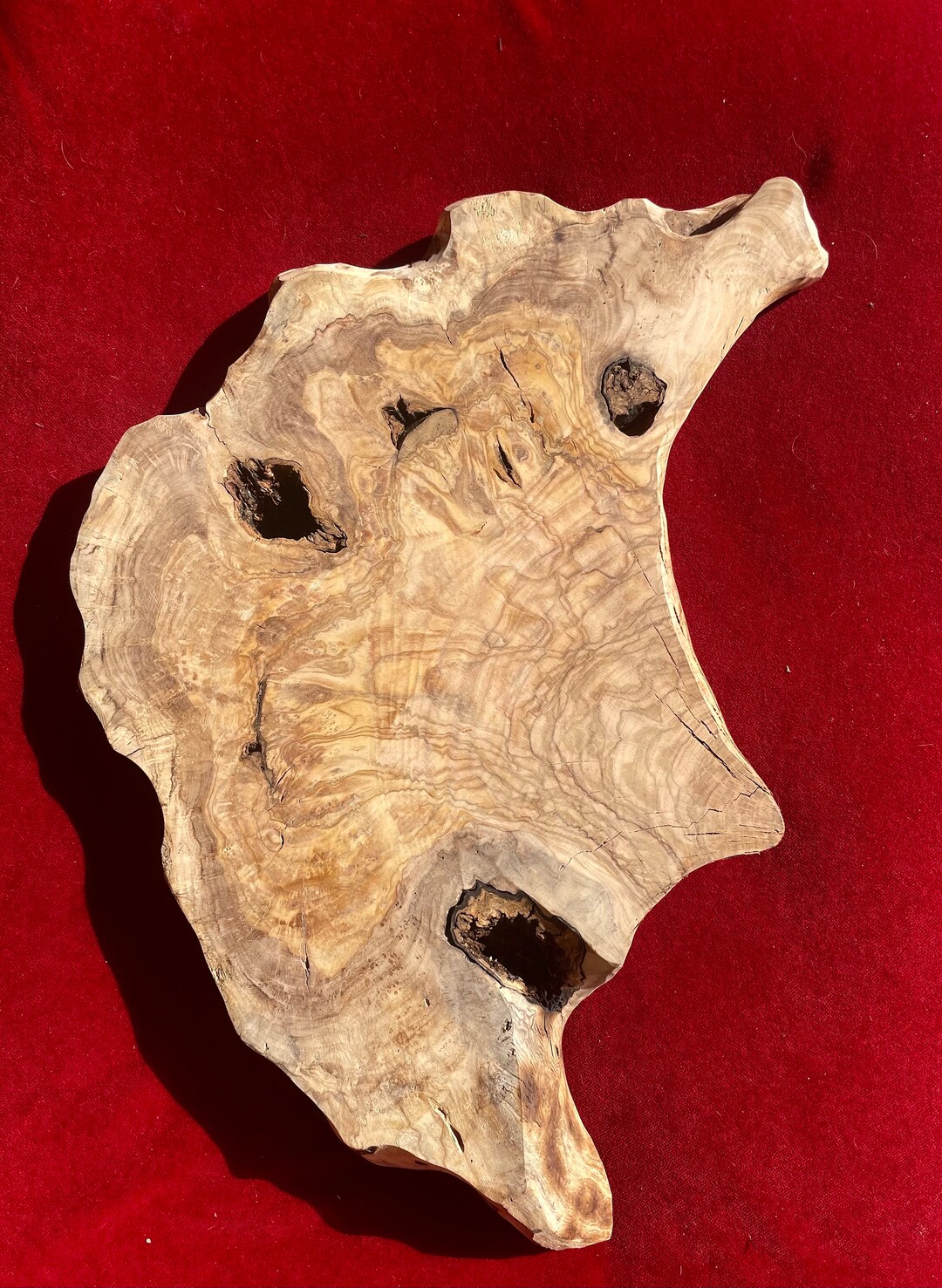 Italian Olive Wood Slab / Raw Edge Wood Slab / Unfinished Raw Edge Slab ...