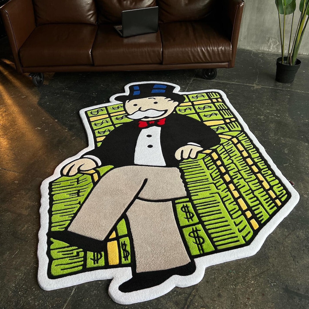 Monopoly Rug Handmade Tufted Rugs 100% Acrylic Carpet Modern Design for ...