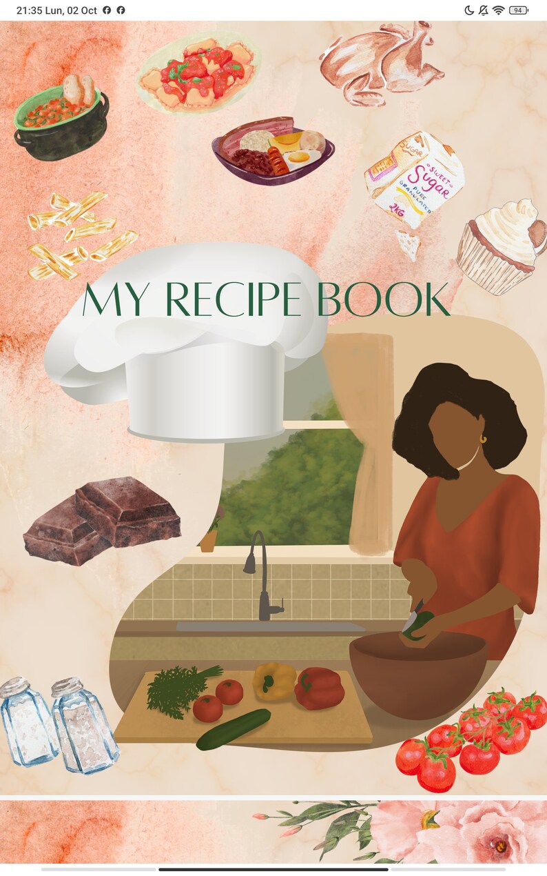 Recipe Book Printable - Etsy