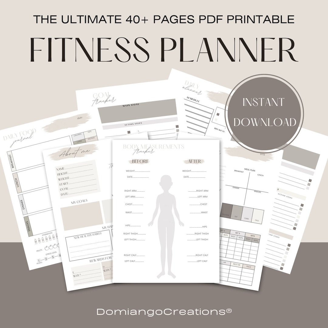 Fitness Planner Bundle. Weekly Workout Planner. Ultimate Weight Loss ...