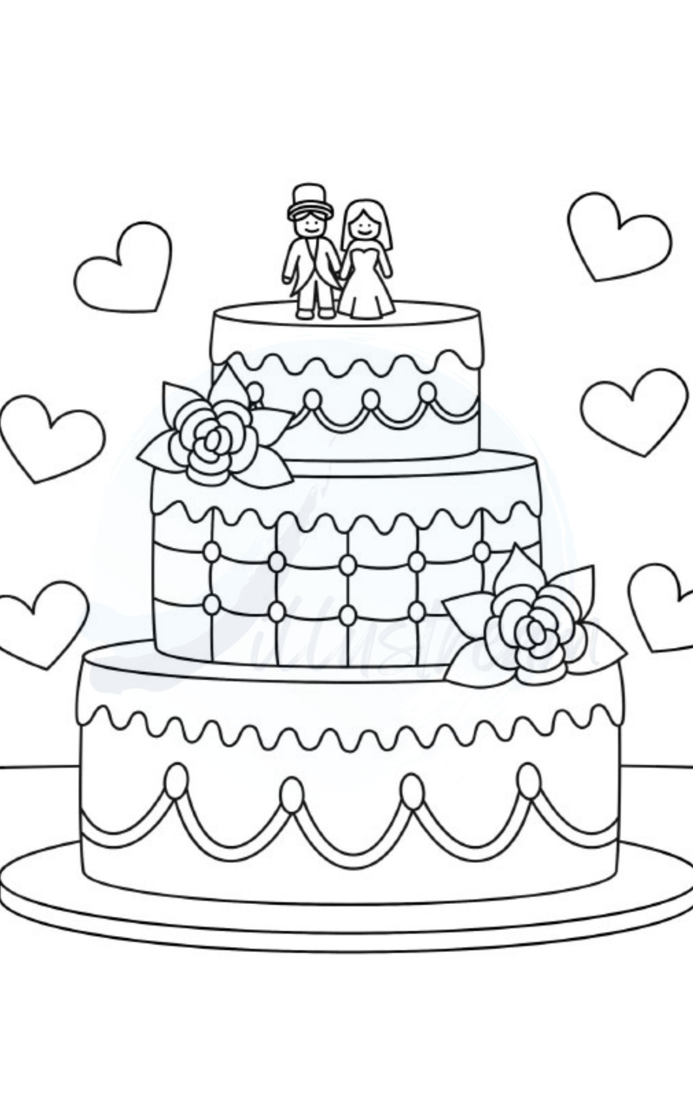 Wedding Coloring Activity Book for Kids - 10 Pages - Etsy