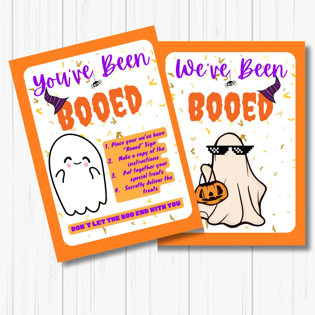 Youve Been Booed Halloween Instant Download - Etsy