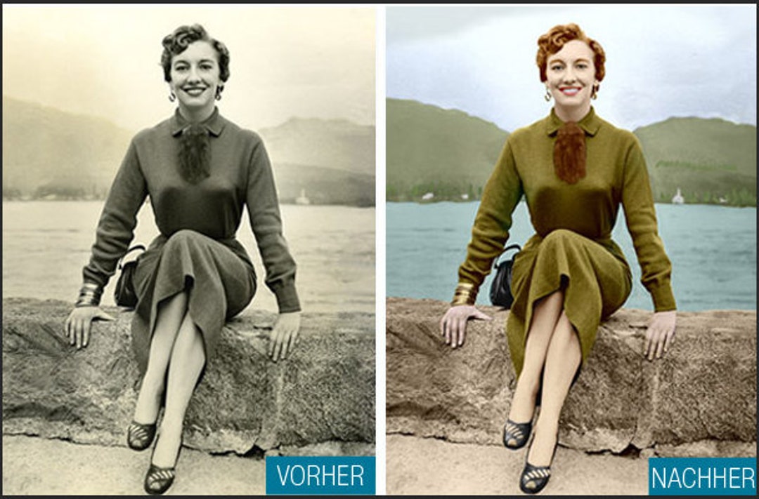 Converting Black and White Photos to Color - Etsy