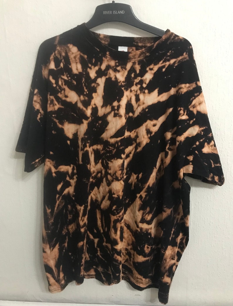 Bleach Dye T-shirt Adult Size XXL 100% Cotton Vibrant Fashion Statement ...
