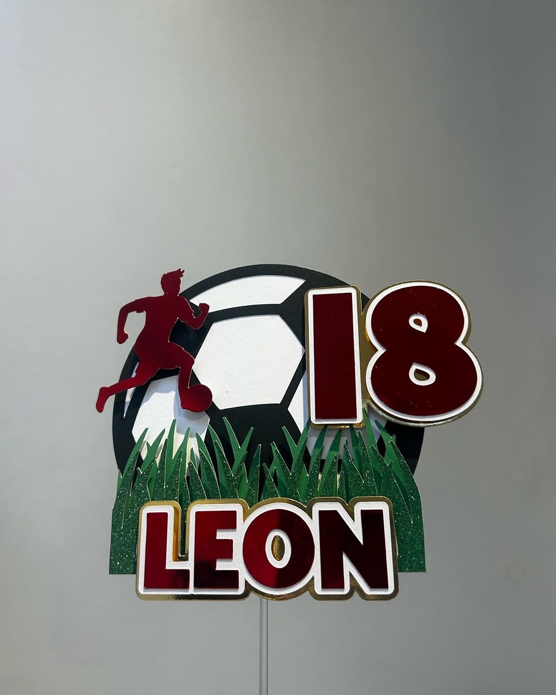 Football Theme Cake Topper - Etsy