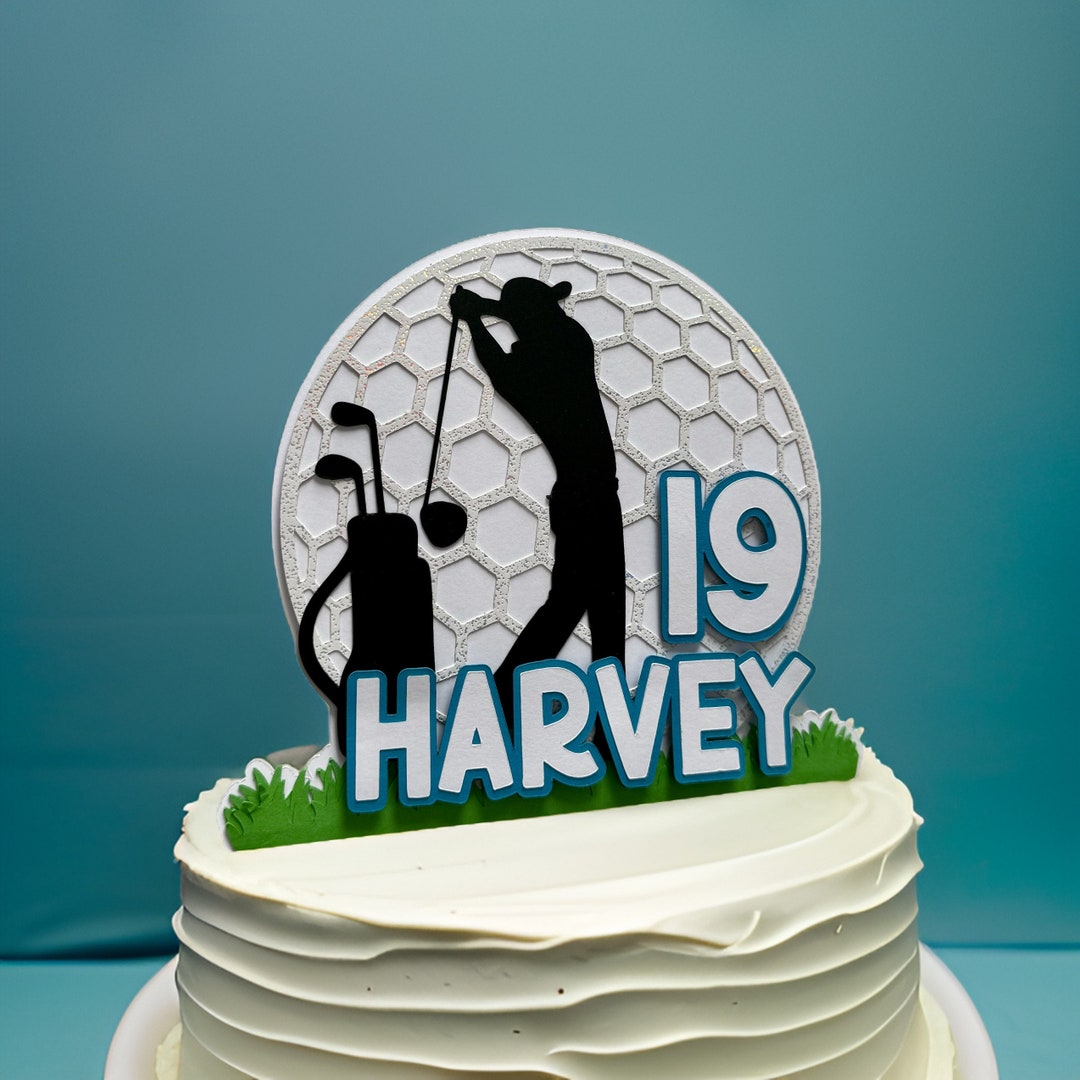Golf Theme Cake Topper - Etsy