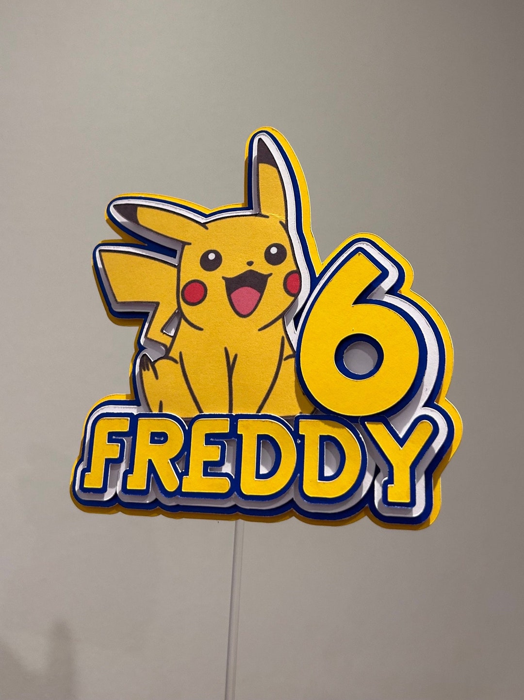 Pokemon/pikachu Inspired Cake Toppers - Etsy Australia
