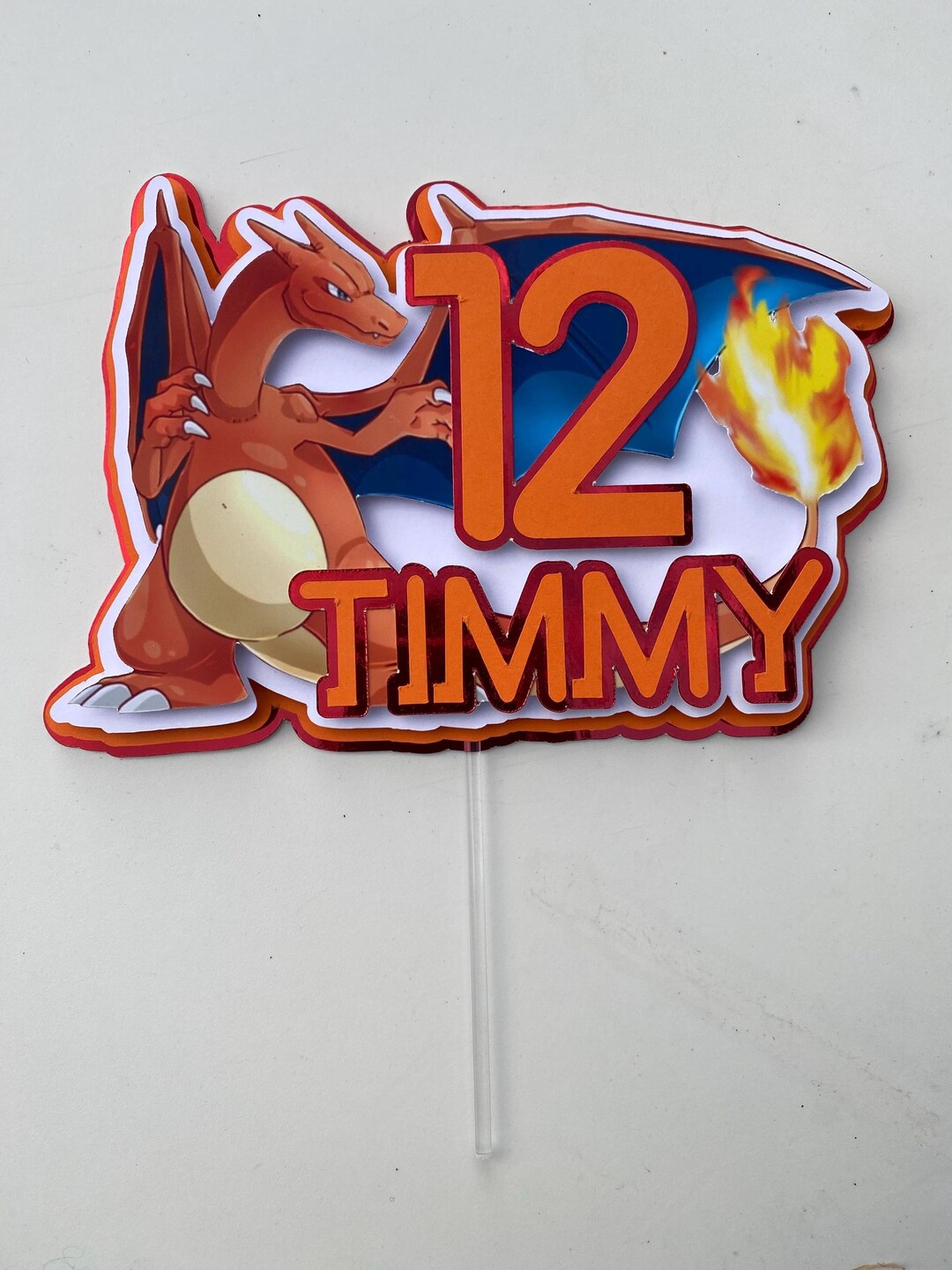 Pokemon/charizard Inspired Cake Toppers - Etsy