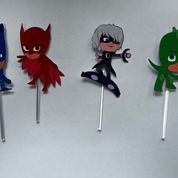 Pj Masks Cake Topper - Etsy Australia