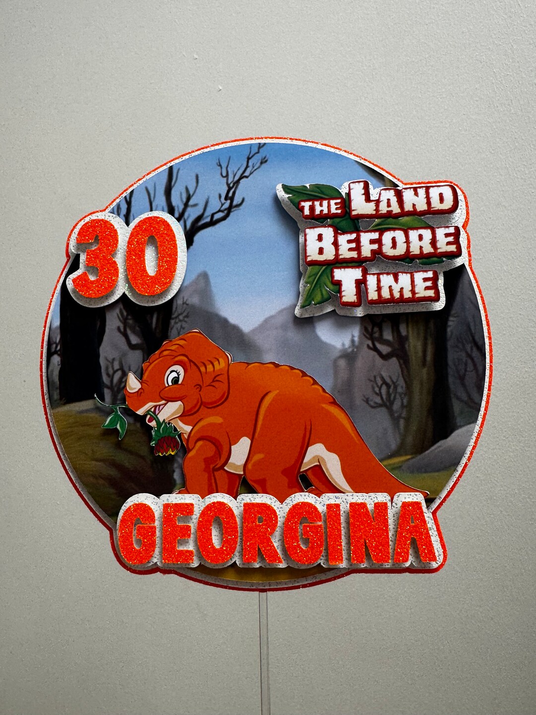 The Land Before Time Inspired Cake Topper/personalised - Etsy