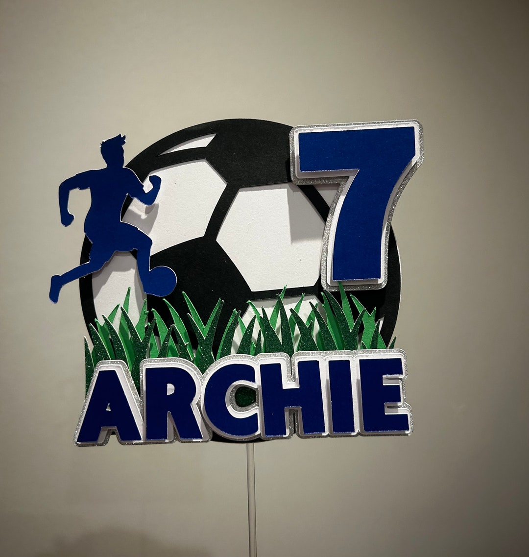 Football Theme Cake Topper - Etsy