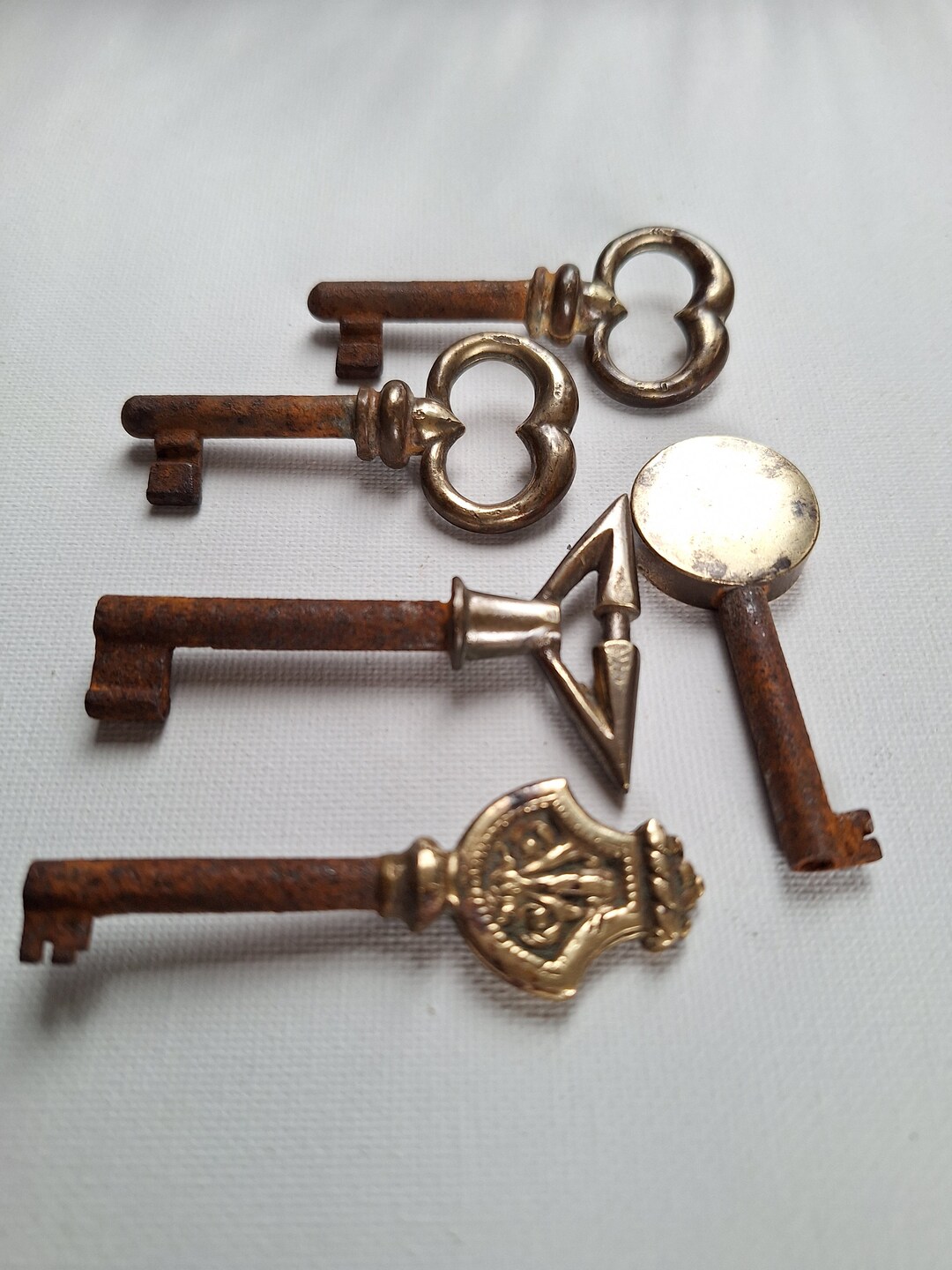 5 Decorative French Antique Cabinet Keys - Etsy
