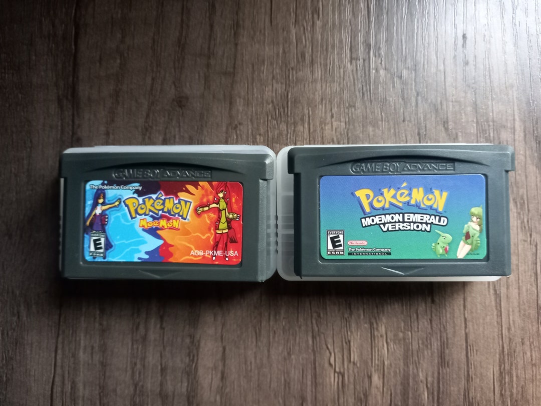 Pokemon Moemon Bundle Emerald Fire Red Nintendo Gameboy Advance ...