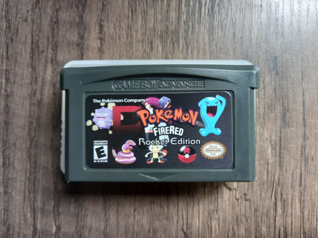 Pokemon Fire Red Rocket Version Nintendo Gameboy Advance Cartridge - Etsy
