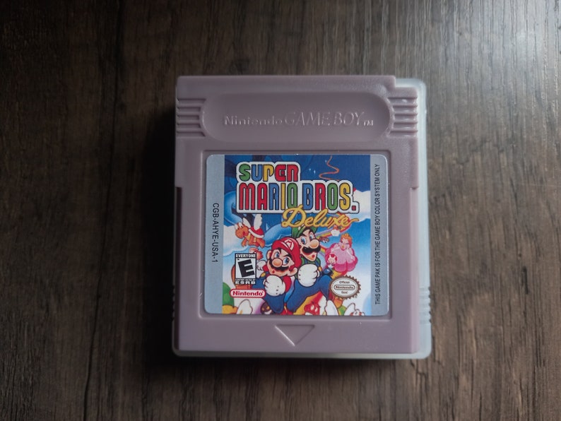 Super Mario Bros. Deluxe Nintendo Gameboy Color Cartridge - Etsy