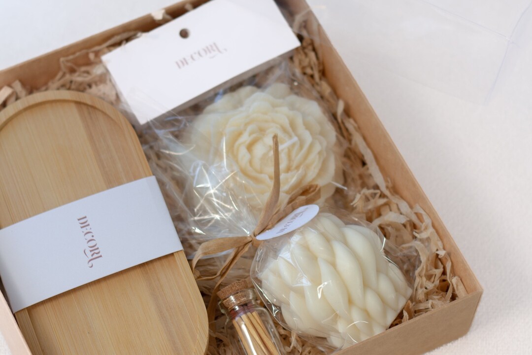 Chic Minimalist Candle Gift Box Elegant Candle Set Stylish - Etsy