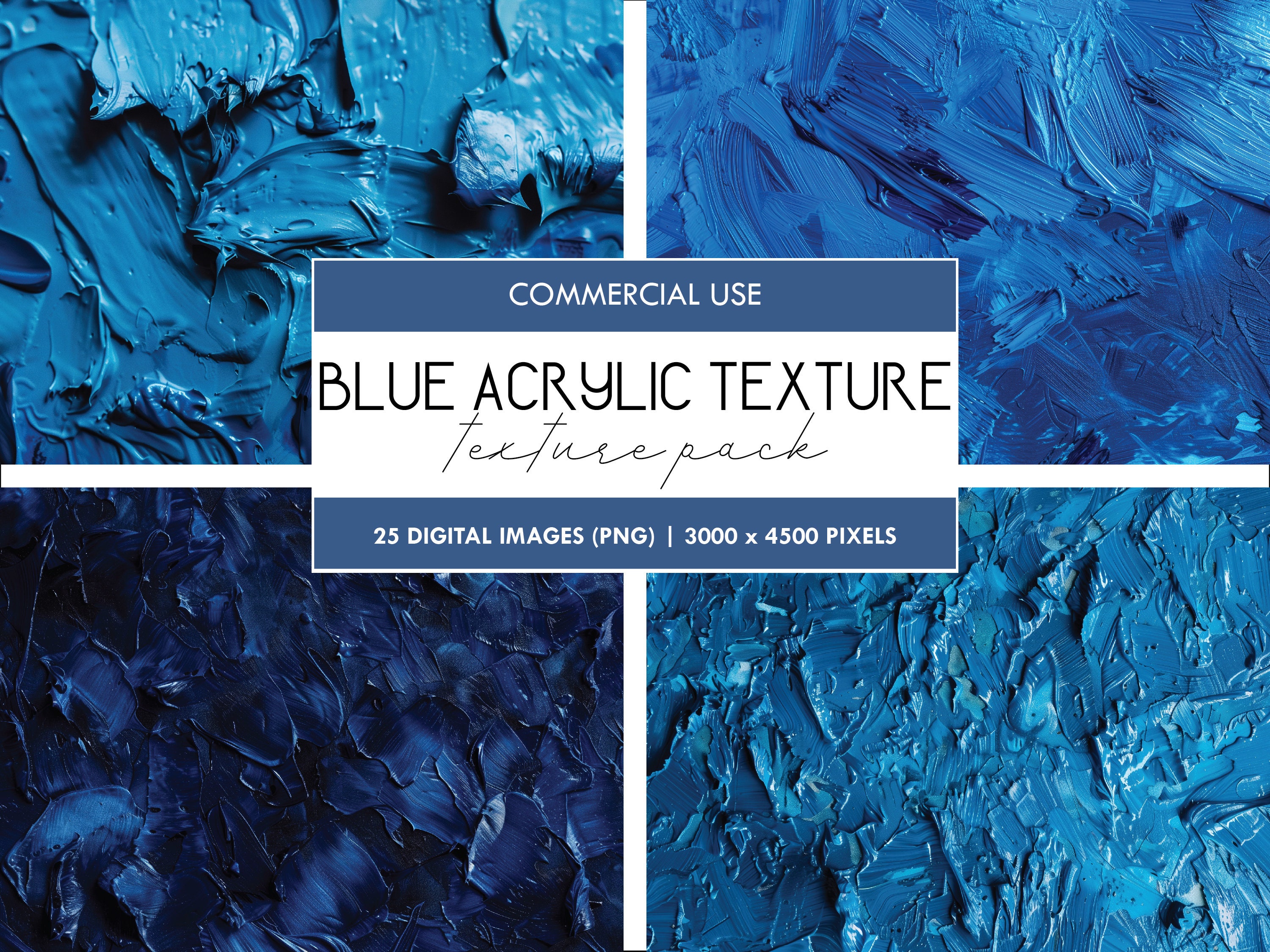 Modern Blue Acrylic Texture, Oil Painting Backgrounds, Thick Blue Paint ...