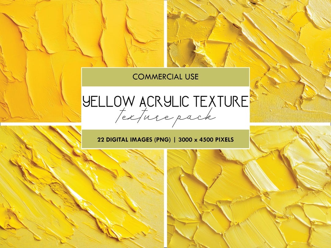 Yellow Acrylic Texture, Digital Craft Paper Print, Abstract Digital ...