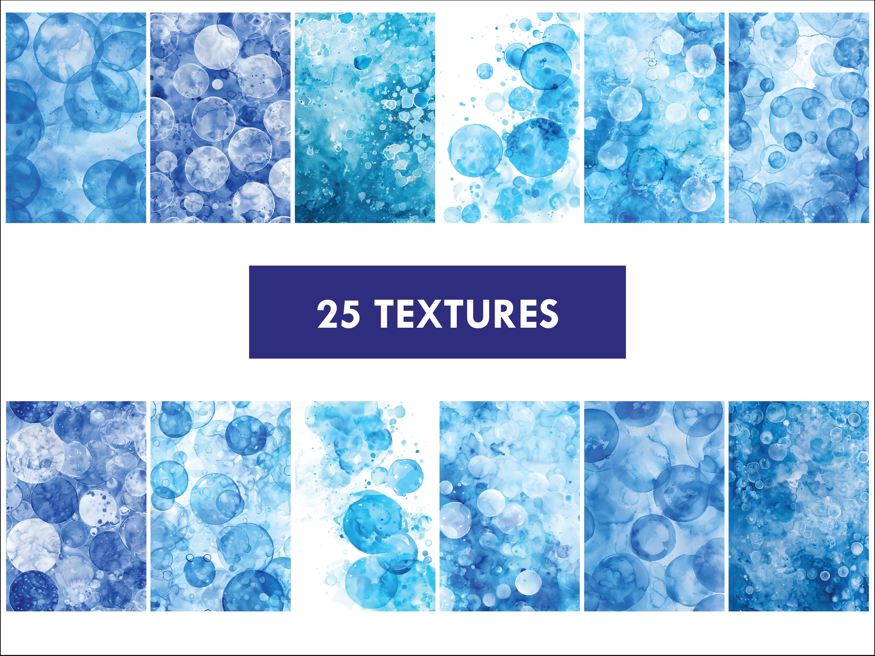 Bubble Watercolor Texture, Digital Craft Paper Print, Digital Scrapbook ...