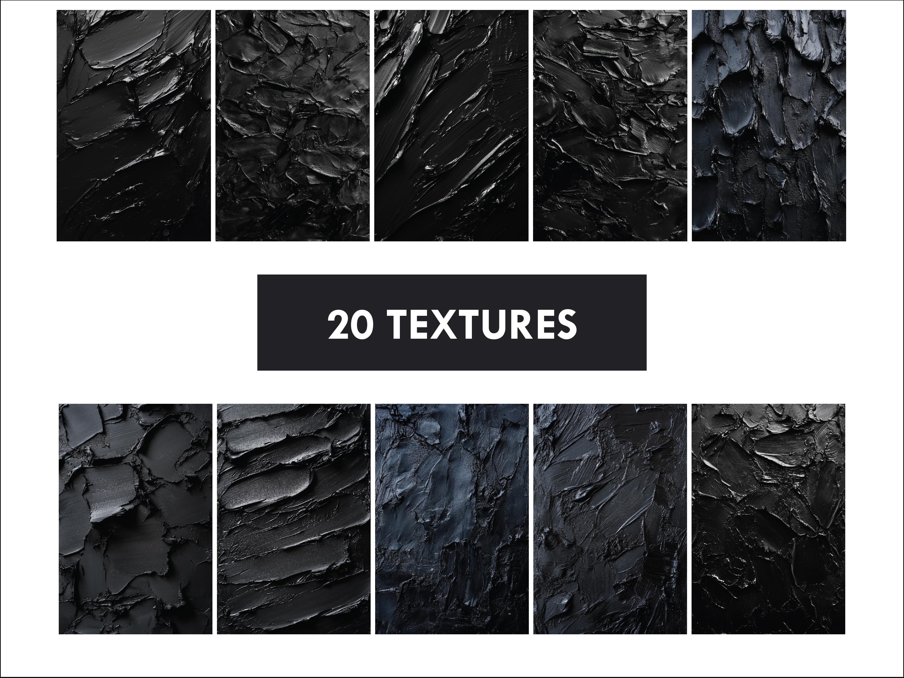 Black Acrylic Texture Pack: 20 Digital Pngs (commercial Use) - Etsy