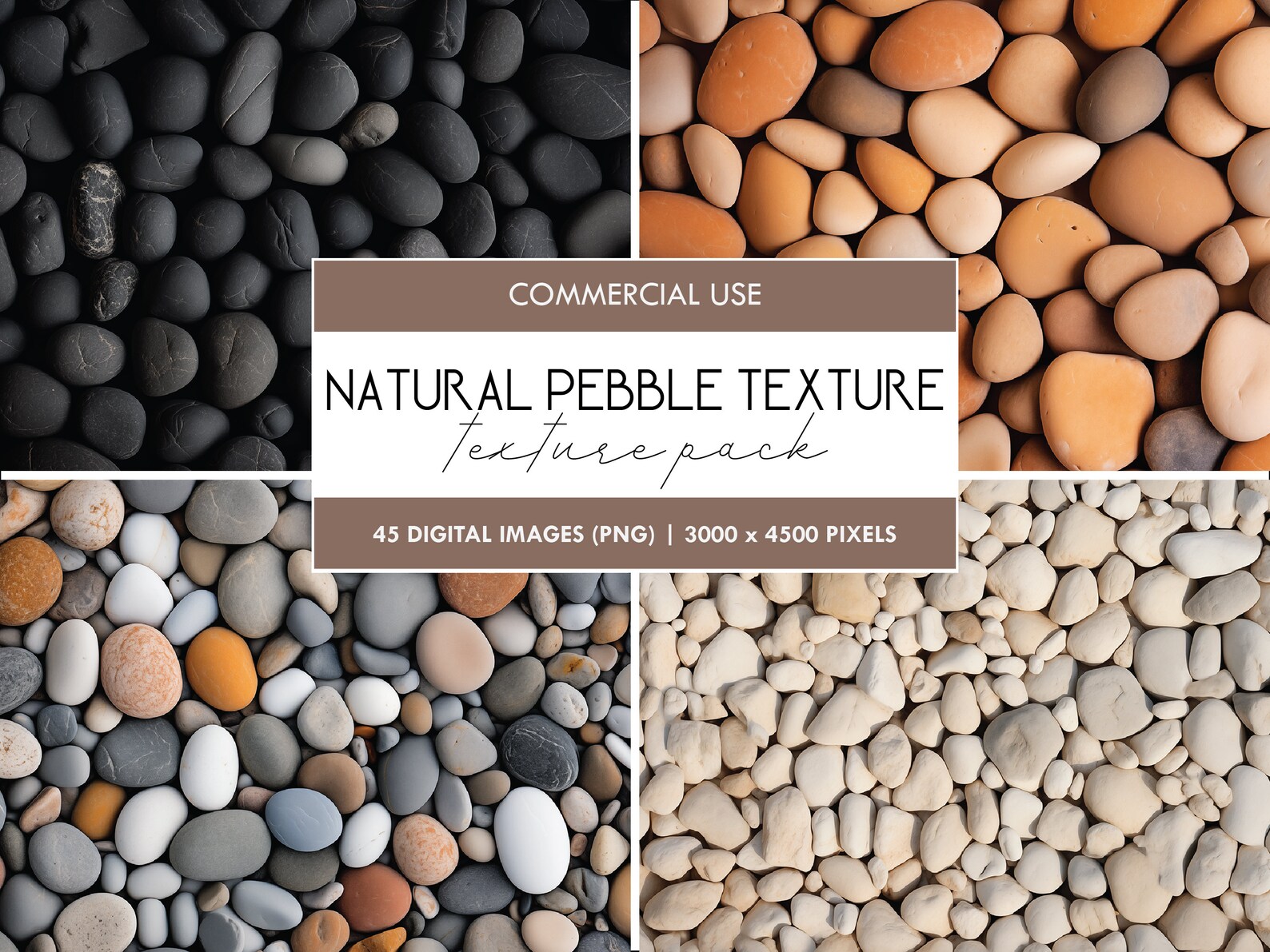 Natural Pebble Texture, Digital Paper Print, Craft Paper, Digital ...