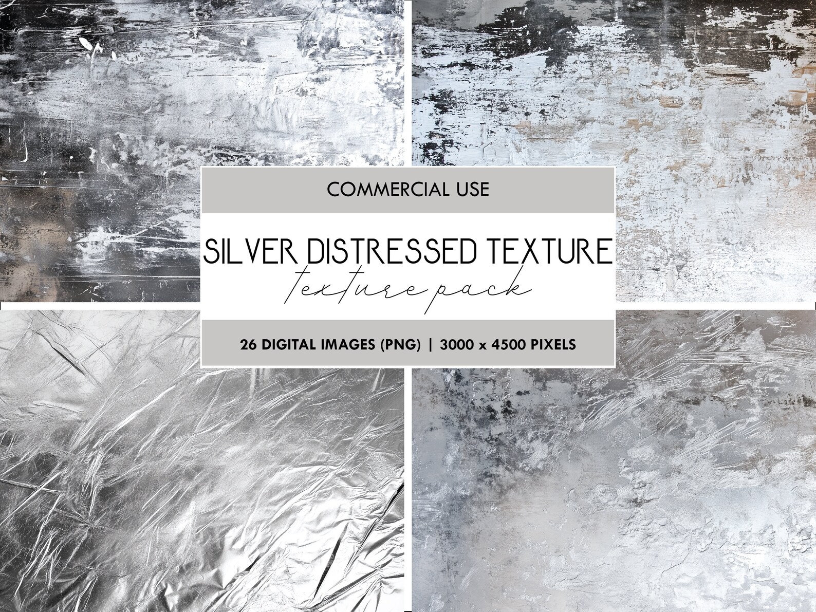 Silver Distressed Texture Paper, Grunge Distressed Textured, Worn ...