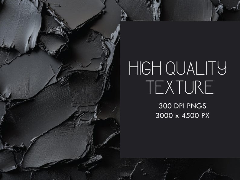 Black Acrylic Texture Pack: 20 Digital Pngs (commercial Use) - Etsy