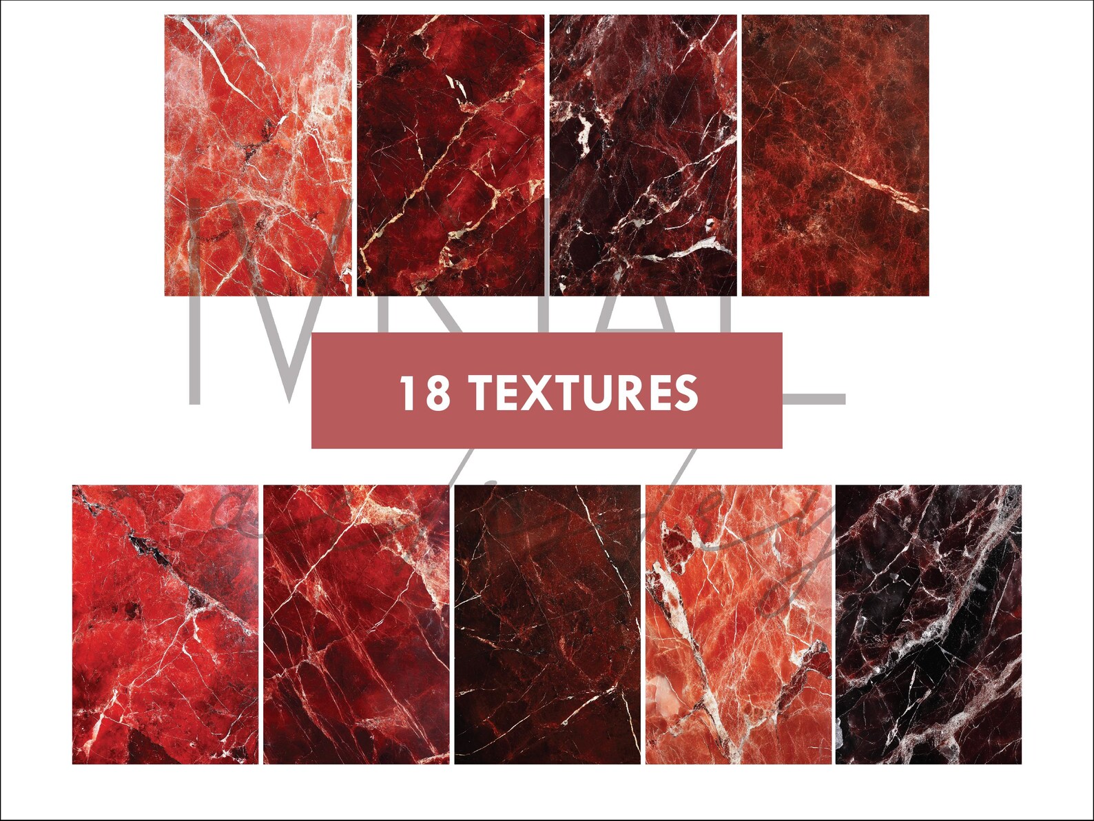 Red Marble Texture: 18 Digital Paper Pngs (commercial Use) - Etsy