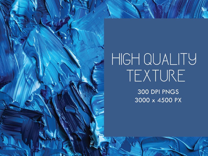 Modern Blue Acrylic Texture, Oil Painting Backgrounds, Thick Blue Paint ...