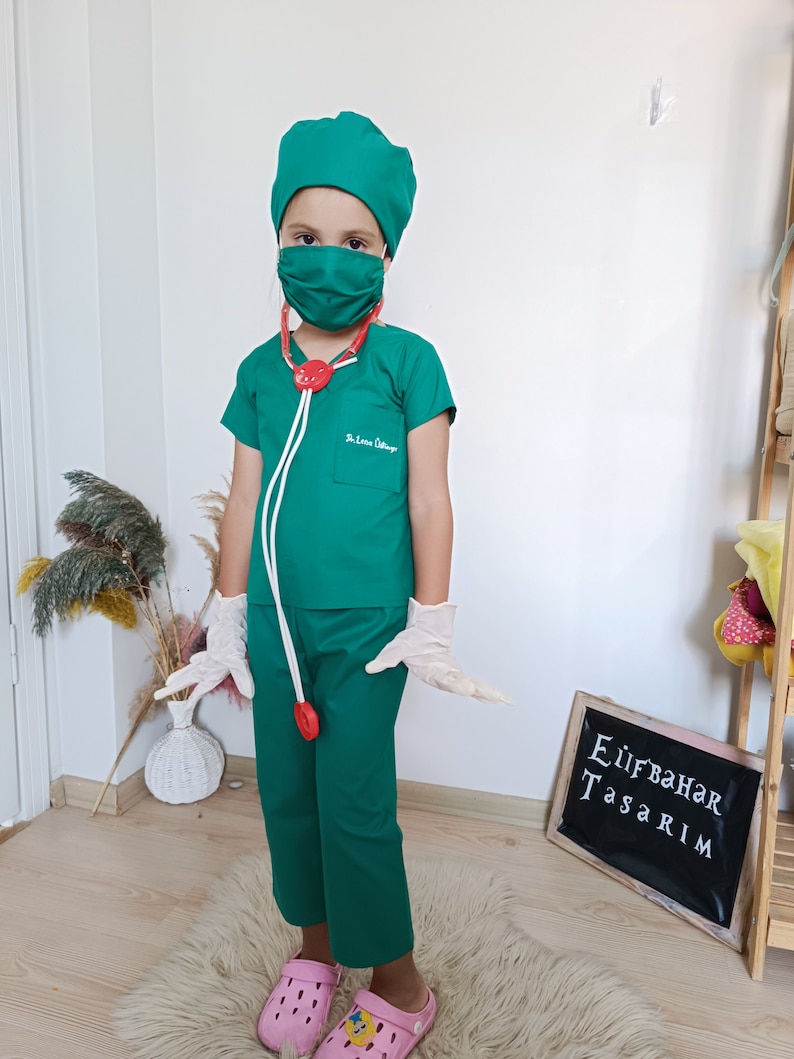 Personalized Doctor Costume for Kids, Gift for Baby Girl, Kids Vet ...