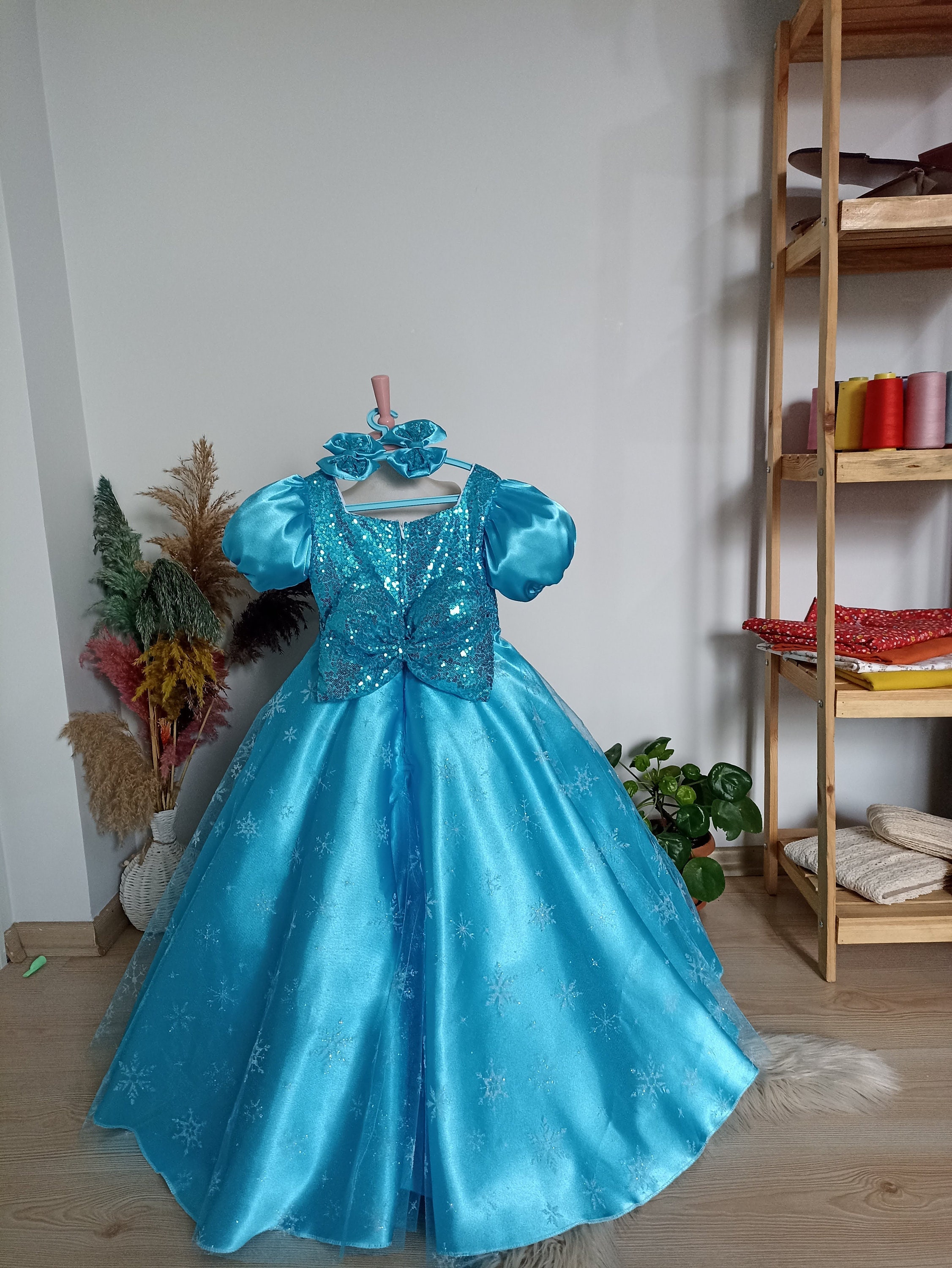 Elsa Costume, 1st Birthday Dress, Snow Queen Princess Dress, Gift for ...