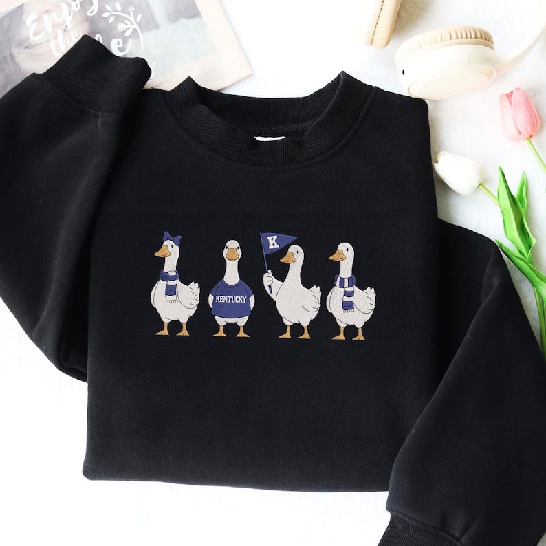 Kentucky Goose Machine Embroidery File, Funny Silly Goose Cheer ...