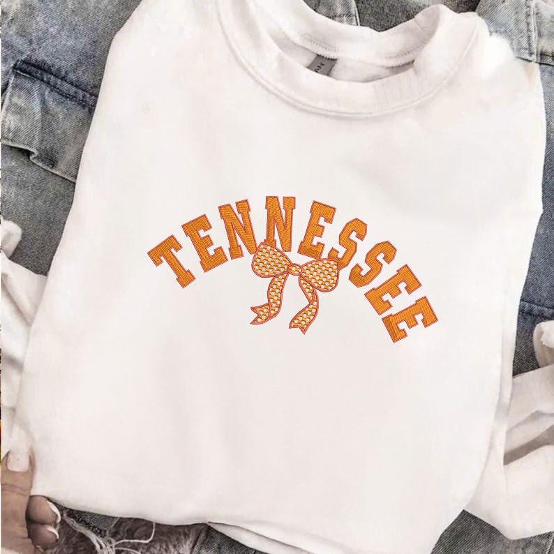 Tennessee Checkered Bow Embroidery Design, TN City (digital Download ...