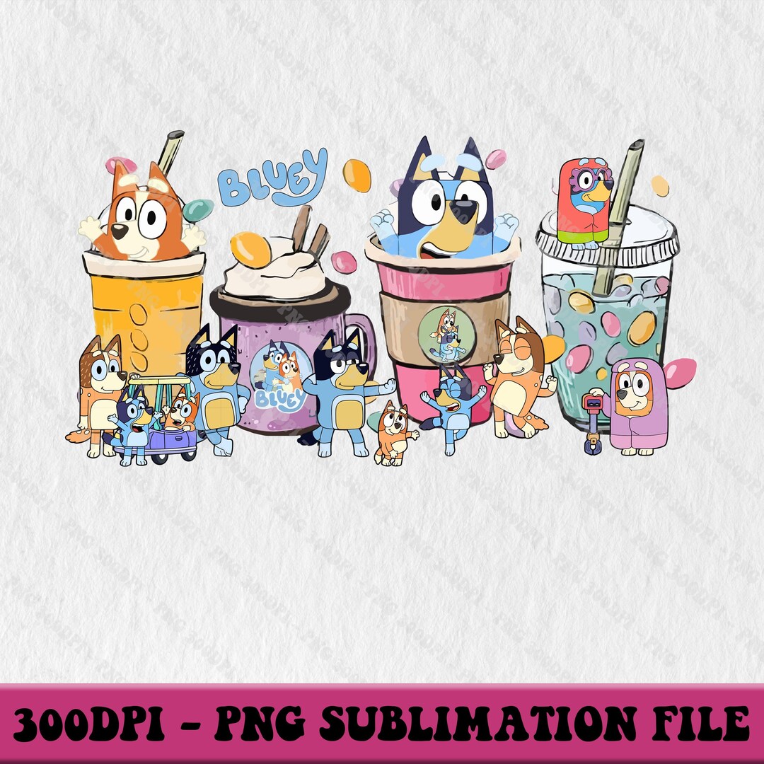 Blue Dog Coffee Mug PNG, Teacups PNG, Blue and Friends Png, Gift for ...